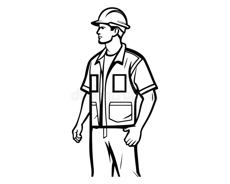 Worker in Uniform, Man Working, Construction Manager, Man Wearing ...