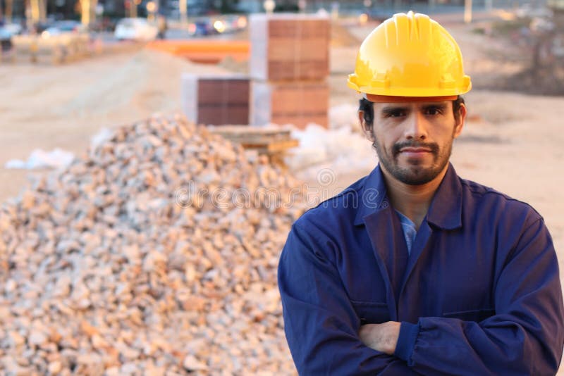 Construction Worker Looking at Camera Stock Photo - Image of career ...