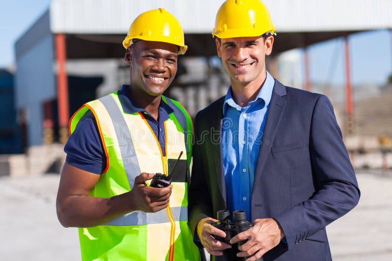 Construction Worker Manager Stock Image - Image of industrial, adult ...