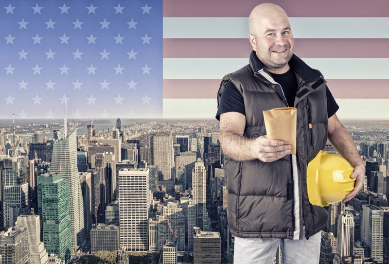 Construction worker stock image. Image of work, hardhat - 87401139