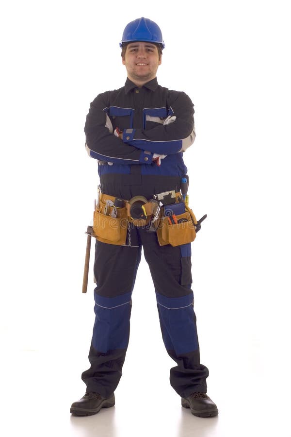 Construction Worker. Nice Outfit Stock Image - Image of smille ...