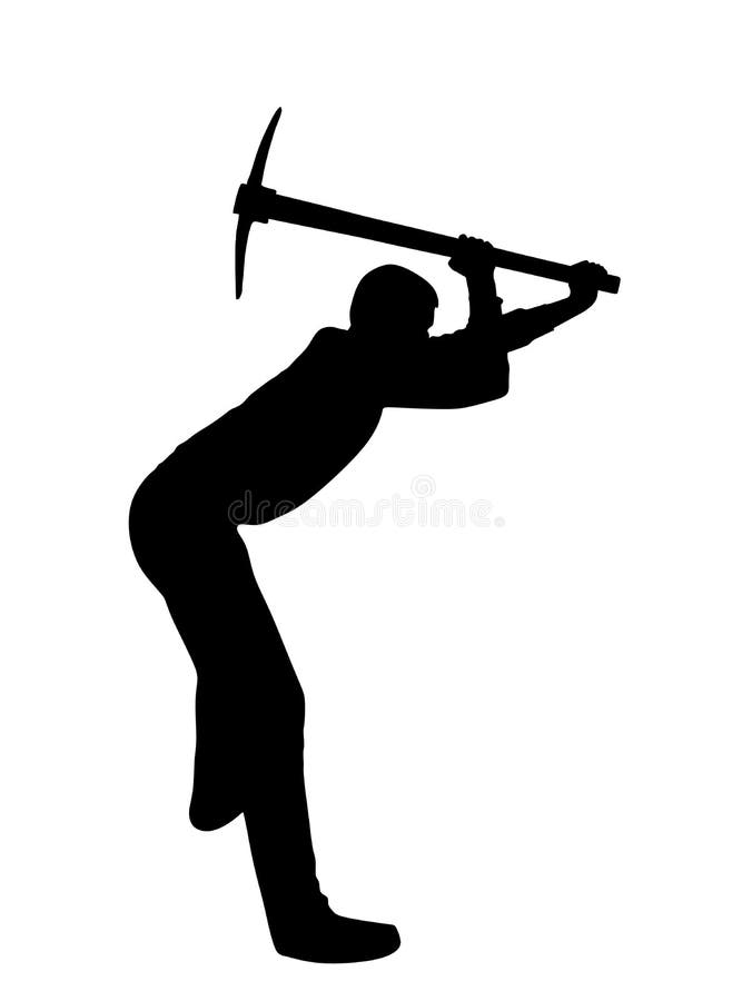 Man Digging Silhouette Stock Illustrations – 329 Man Digging Silhouette ...
