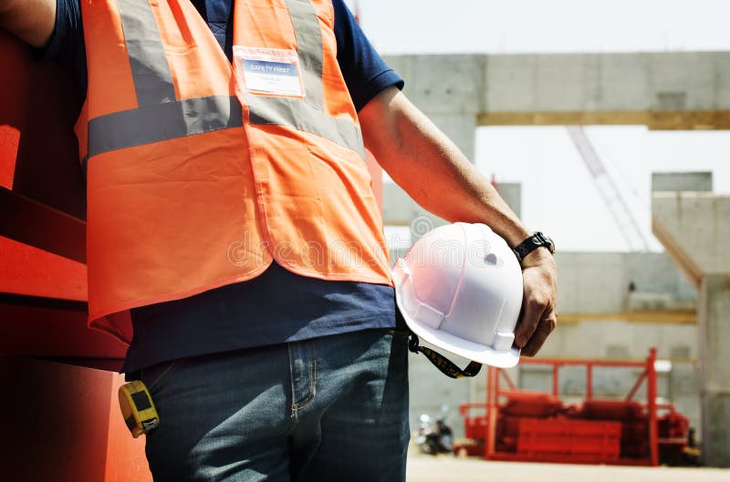 Construction Worker Planning Constractor Developer Concept Stock Image ...