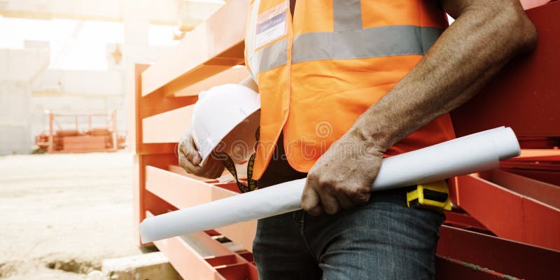 Construction Worker Planning Contractor Developer Concept Stock Photo ...