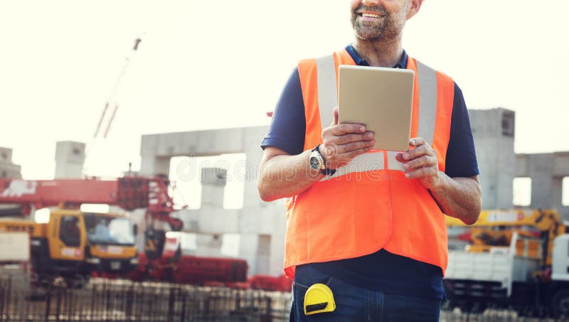 Construction Worker Planning Contractor Developer Concept Stock Image ...