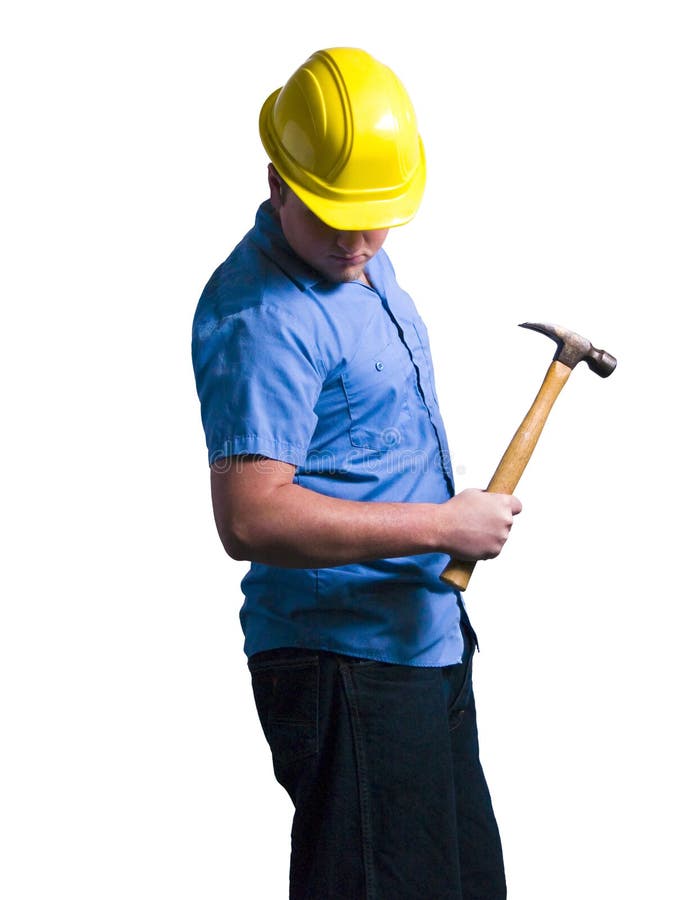 Construction Worker Portrait Stock Image - Image of employee ...