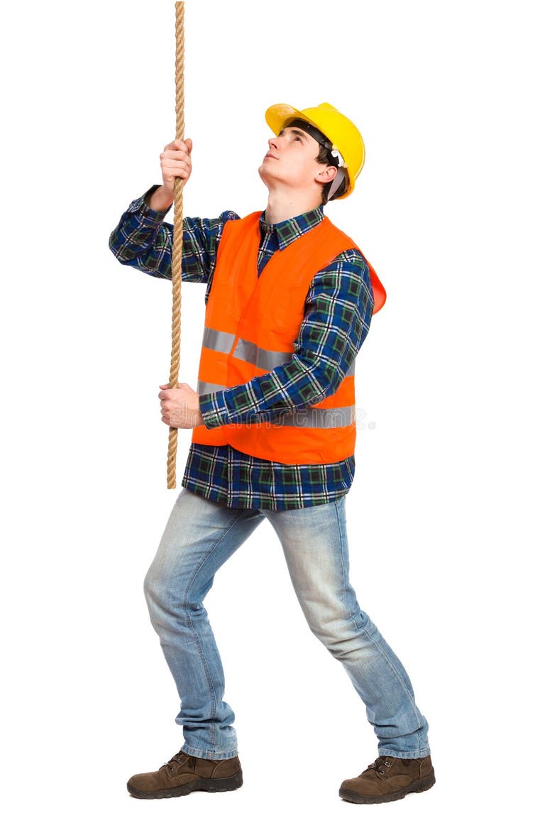 173 Construction Worker Pulling Rope Stock Photos - Free & Royalty-Free ...