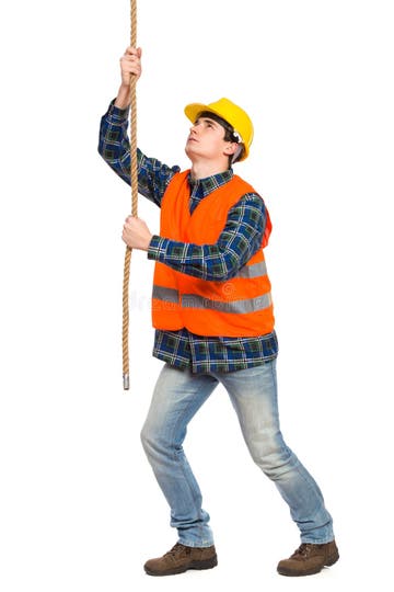 168 Construction Worker Pulling Rope Stock Photos - Free & Royalty-Free ...