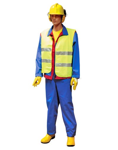 Construction Worker - Puppet Stock Image - Image of industry, path: 4102011