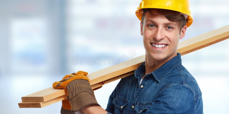 Construction worker. stock photo. Image of builder, board - 87465340