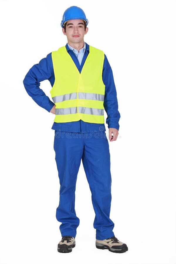 Full Body Shot Construction Worker Isolated Stock Photos - Free ...