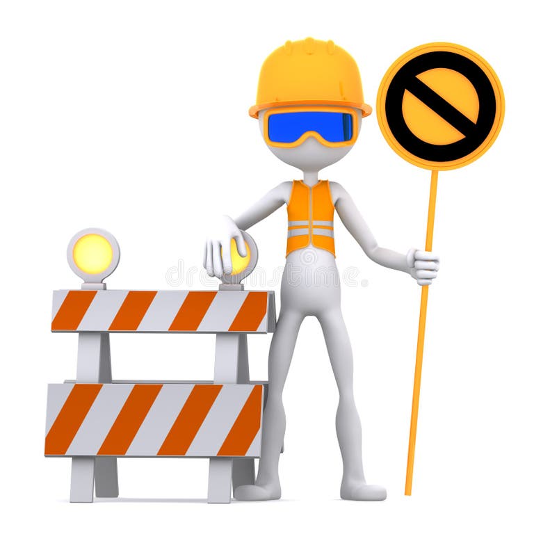 Construction Work Stop Sign Stock Illustrations – 10,852 Construction ...