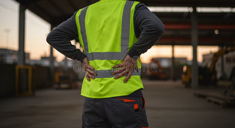 Construction Worker Suffering from Back Pain - Workplace Injury ...