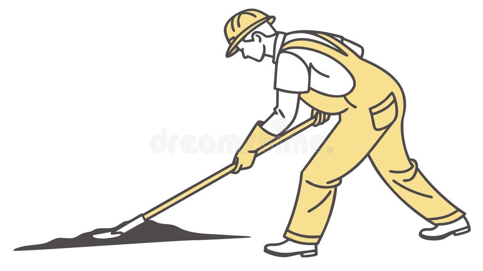 Construction Worker Sweeping Vector Art, Vector Design Generative AI ...