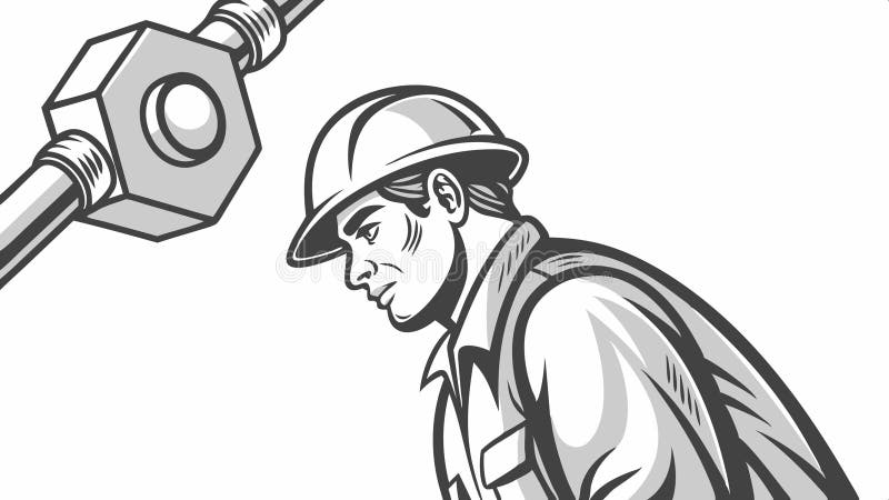 Construction Worker with Tools Profession Industry Vector Design ...