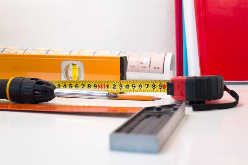 Construction worker tools stock photo. Image of square - 59834214