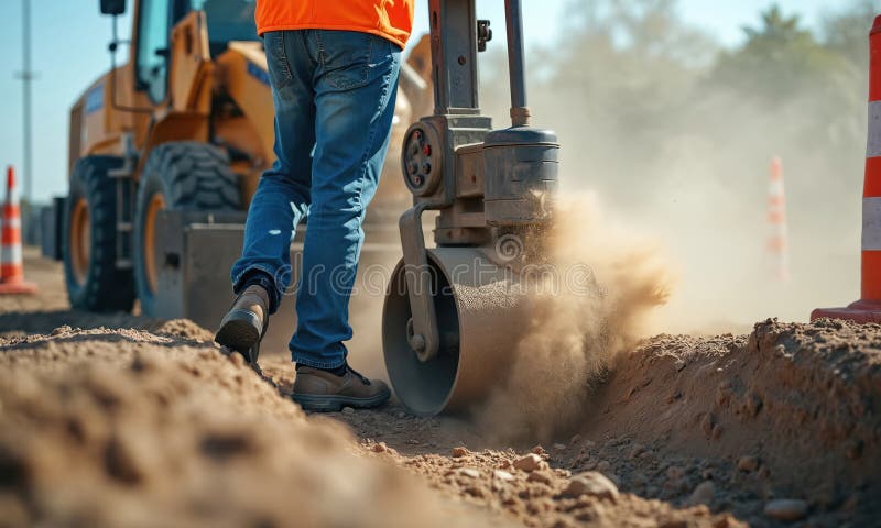 Plate Compactor Machine Stock Illustrations – 167 Plate Compactor ...