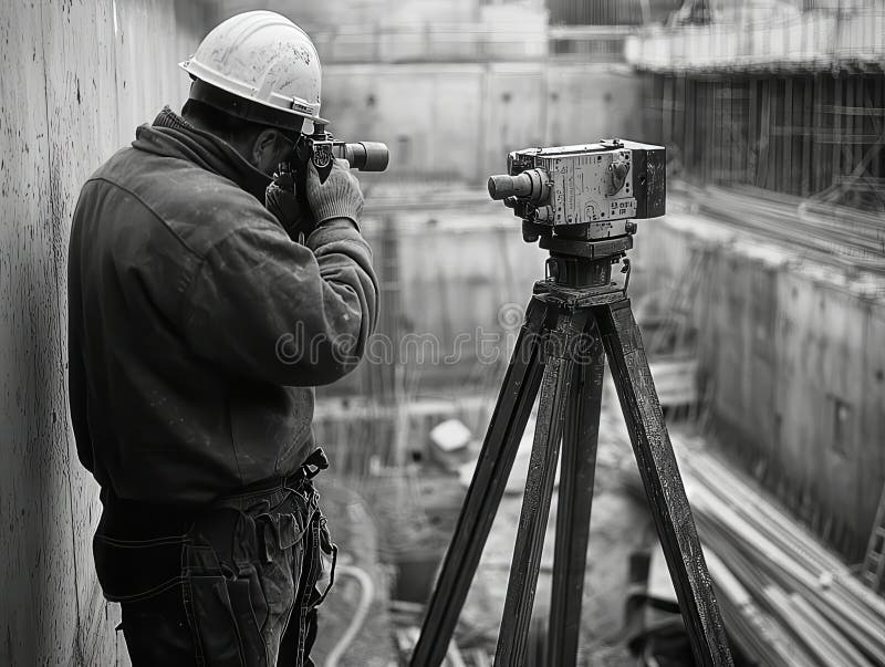 Construction Worker Using Camera for Documentation in a Building Site ...