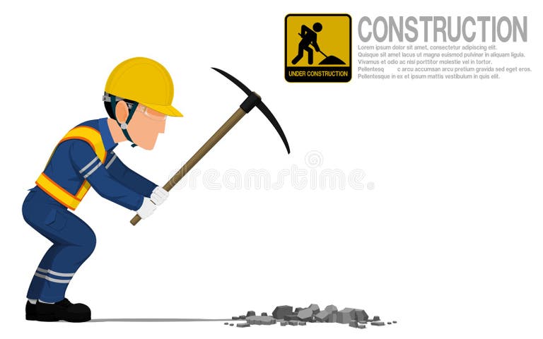 Using Pickaxe Stock Illustrations – 542 Using Pickaxe Stock ...