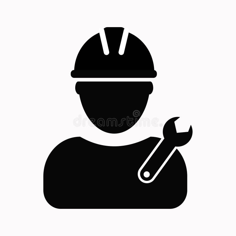 Construction Worker Vector Icon. High Quality Black Style Vector Icons ...