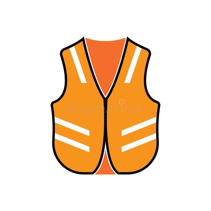 Construction Worker Vest Icon,vector Illustration Logo Design Stock ...