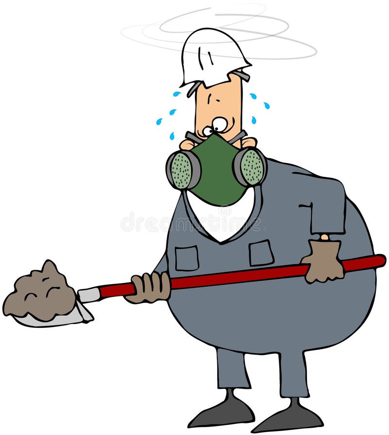 Sweating Man stock illustration. Illustration of worker - 15213793