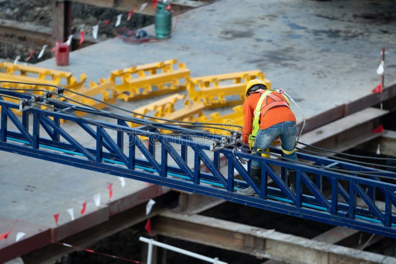 A Construction Worker in Workplace Editorial Stock Image - Image of ...