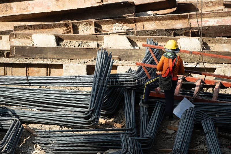 A Construction Worker in Workplace Editorial Image - Image of ...