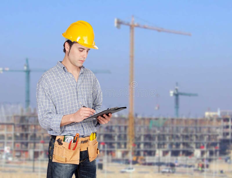 Construction worker stock photo. Image of development - 2390646