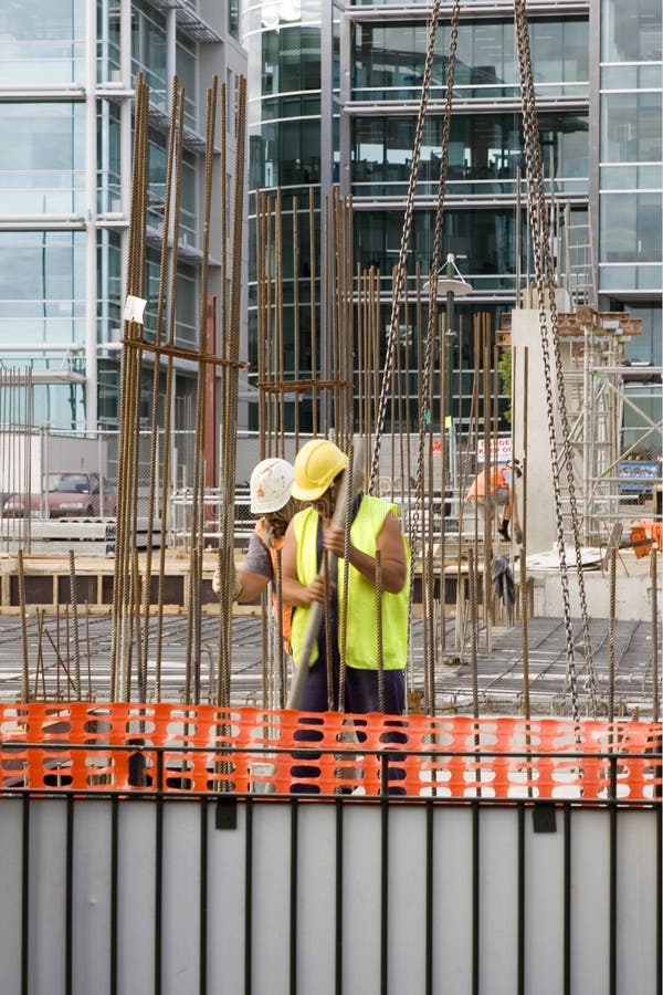 Construction Workers stock photo. Image of ground, beam - 636040