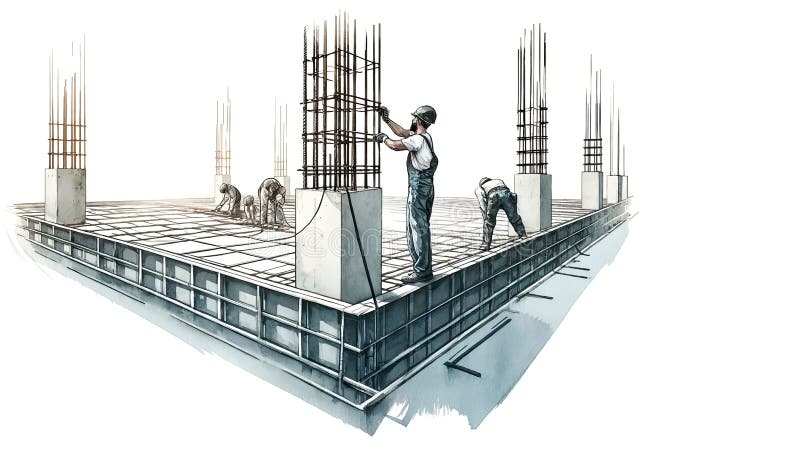 Construction Rebar Stock Illustrations – 1,695 Construction Rebar Stock ...