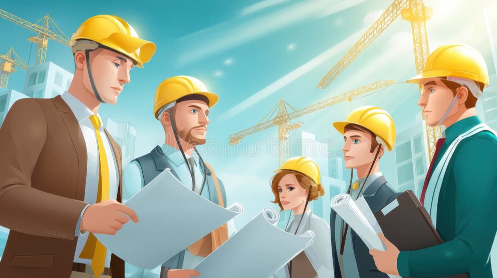 Construction Workers Building the Future, a Collaborative Project ...