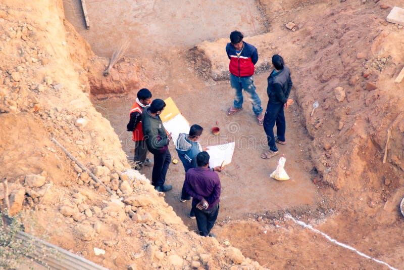 Civil Engineers Inspecting Construction Site Editorial Photography ...