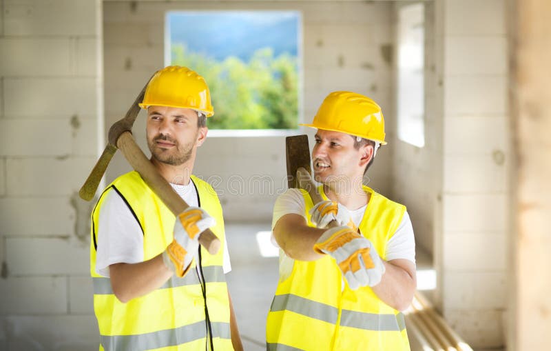 Construction workers stock image. Image of caucasian - 33519181