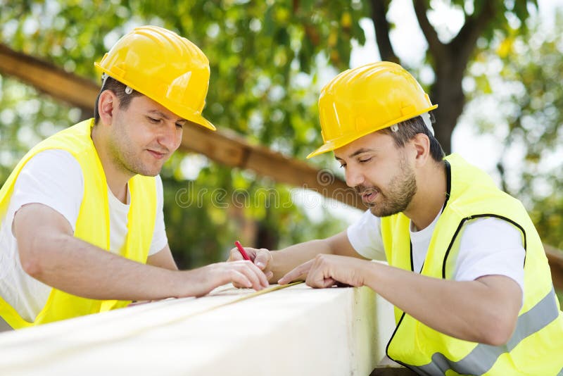 Construction workers stock image. Image of outdoors, constructor - 33775451