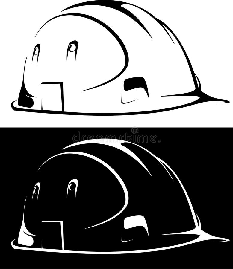 Construction Workers Hard Hat Stock Vector - Illustration of protection ...