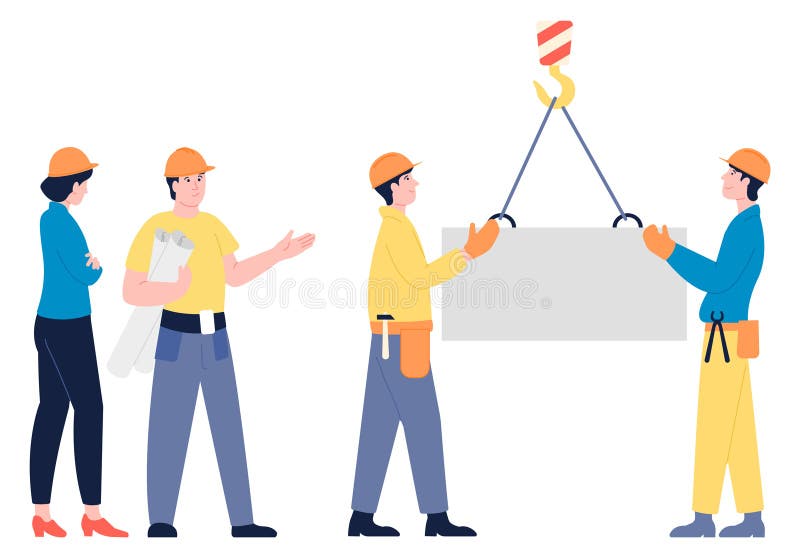 Construction Workers Engineers Team Stock Illustrations – 463 Construction Workers Engineers ...