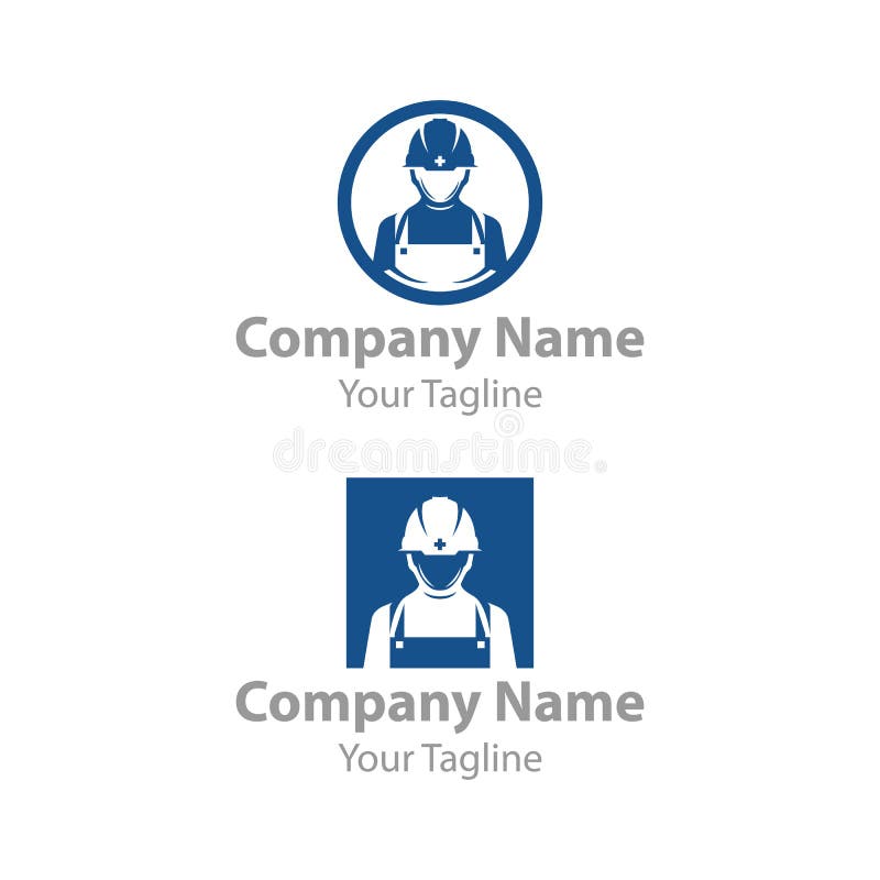 Construction Workers Logo Template Design Vector, Emblem, Design ...