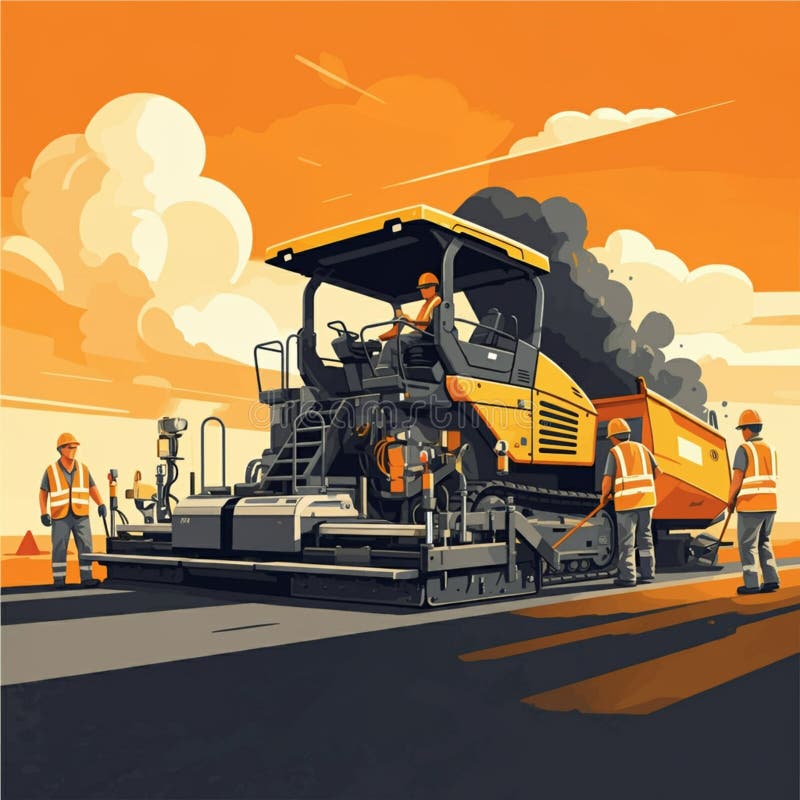 Paving Operation Stock Illustrations – 197 Paving Operation Stock Illustrations, Vectors ...