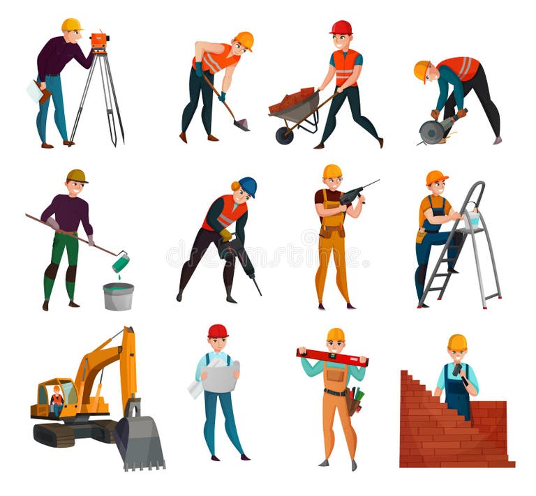 Set Construction Materials Stock Illustrations – 7,570 Set Construction ...