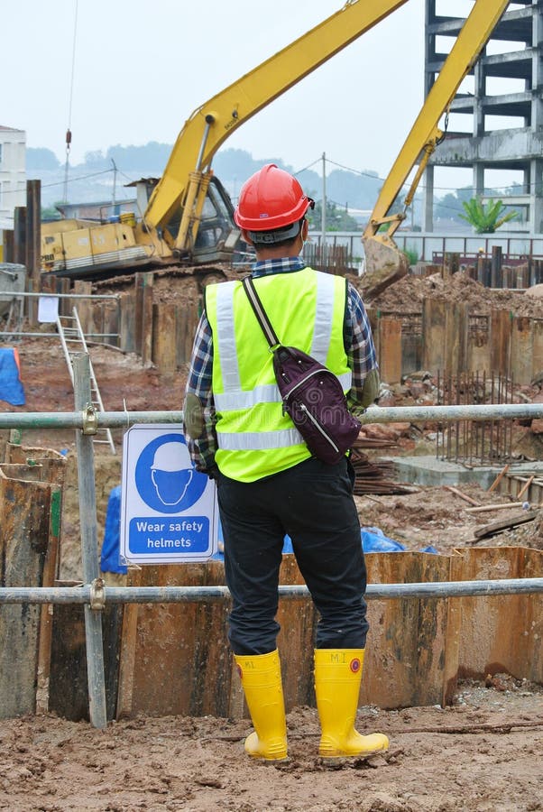 Construction Workers at the Construction Site Doing the daily Routine ...