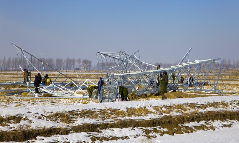Construction Workers on Site Stock Photo - Image of builder, build ...