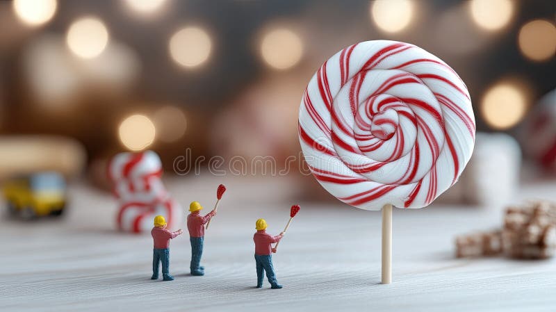 Construction Workers Skillfully Shape Candy-inspired Designs at a ...