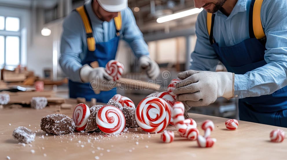 Construction Workers Skillfully Shape Candy-inspired Designs at a ...