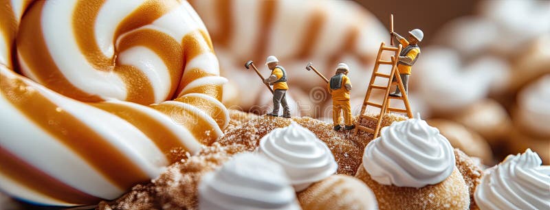 Construction Workers Skillfully Shape Candy-inspired Designs at a ...