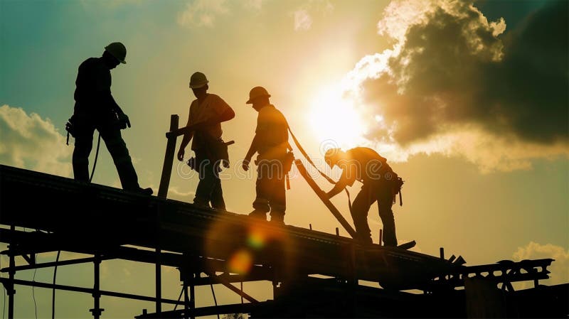 Construction Workers at Sunset, Labor Day and the Importance of Workers ...
