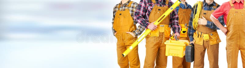 Construction workers team stock photo. Image of contractor - 93838568