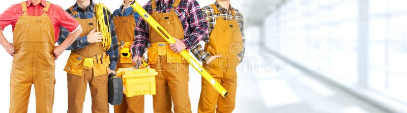 Construction workers team stock photo. Image of contractor - 93838568