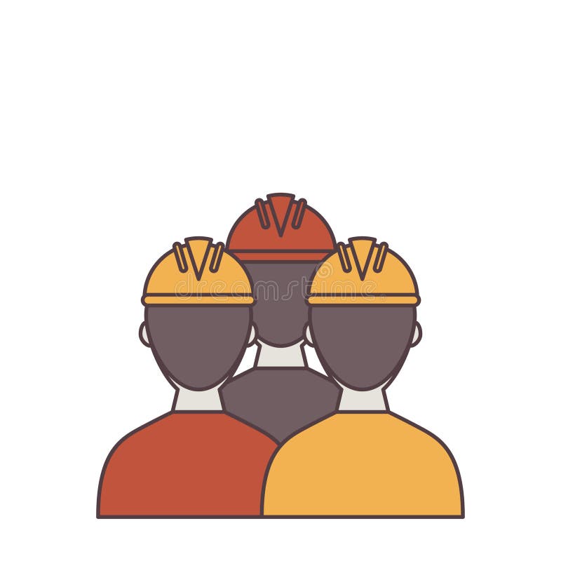 Construction Workers. Vector Illustration Decorative Design Stock ...