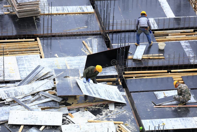 Construction Workers are at Work Editorial Photo - Image of project ...